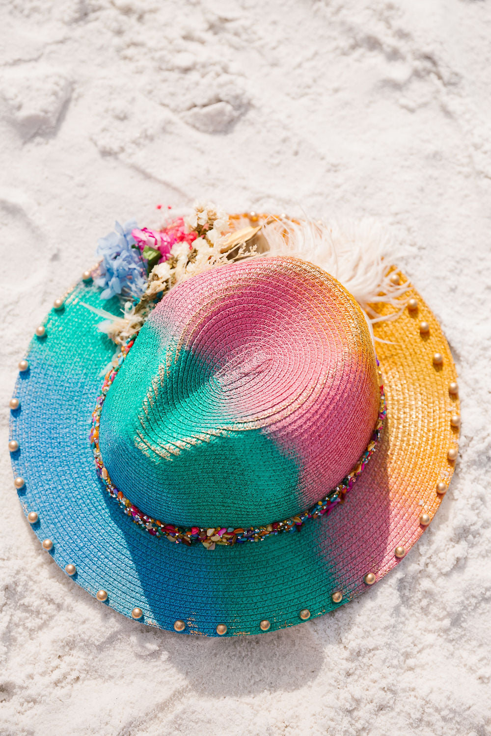 TROPICAL RAINBOW SUN HAT | Judith March