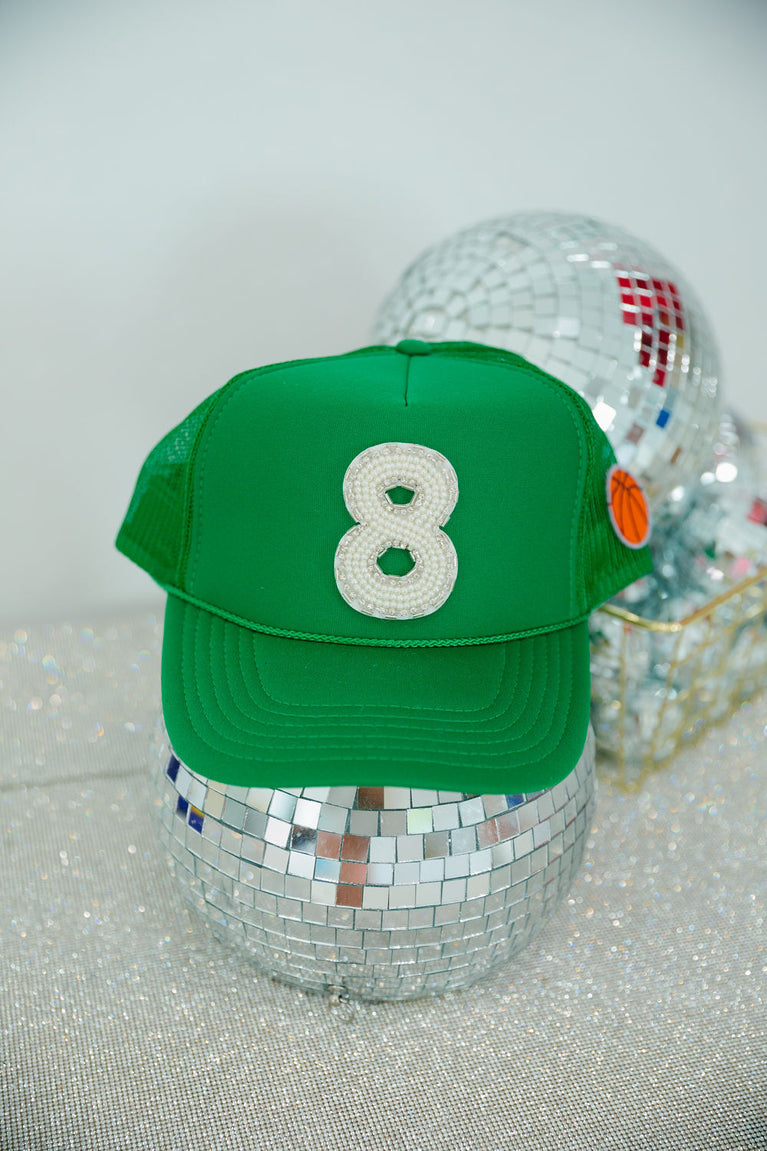 CUSTOM BEADED NUMBER PATCH HAT – Judith March