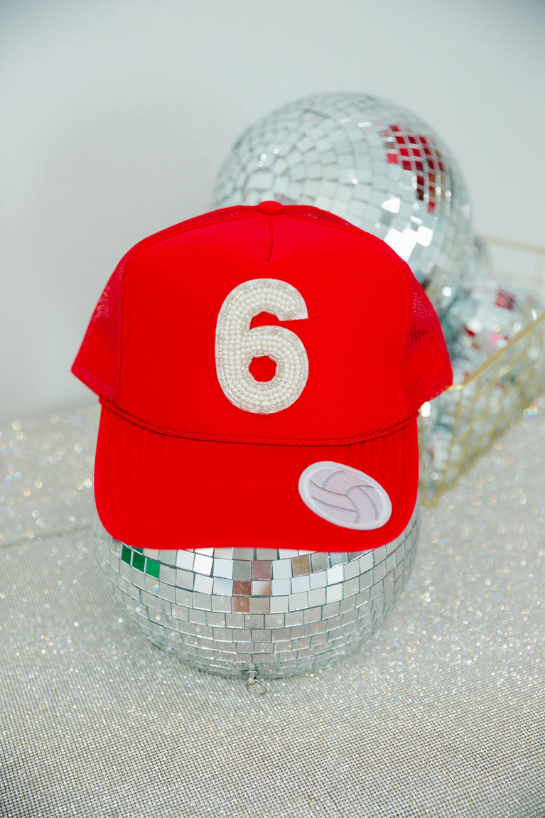 CUSTOM BEADED NUMBER PATCH HAT – Judith March