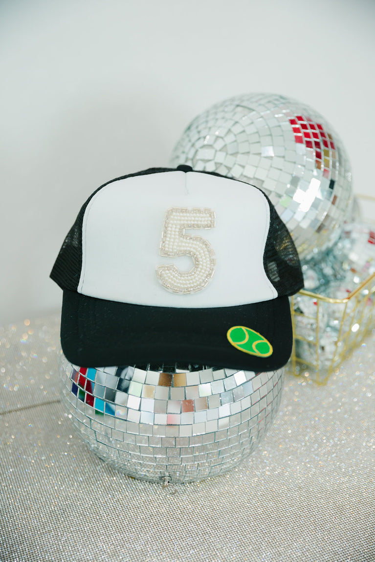 CUSTOM BEADED NUMBER PATCH HAT – Judith March