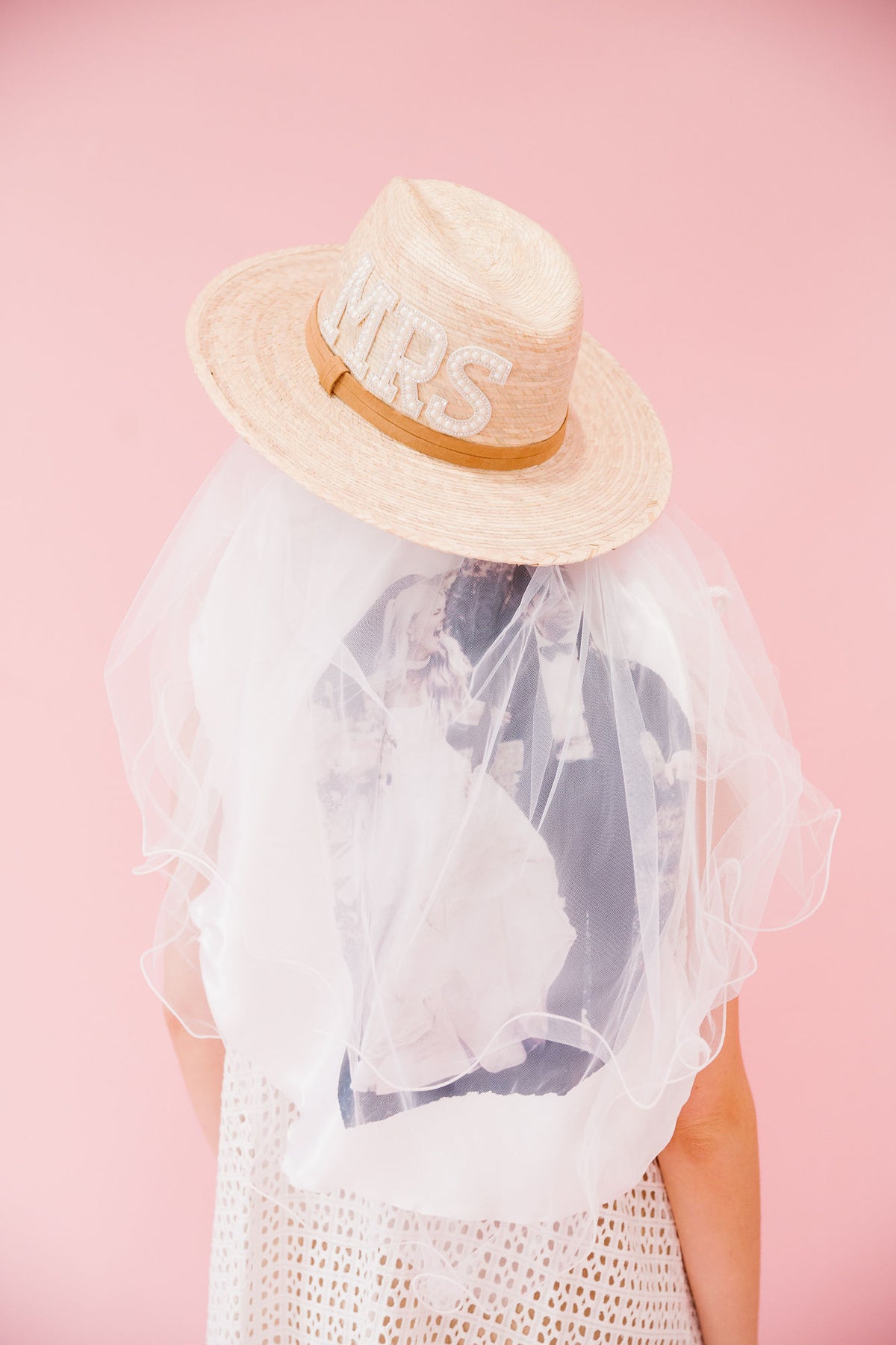 CUSTOM PHOTO VEIL MRS SUN HAT – Judith March