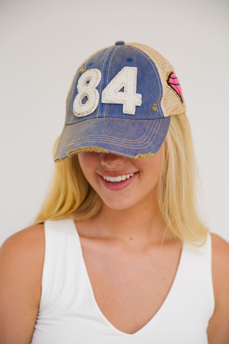 CUSTOM BEADED NUMBER PATCH HAT – Judith March