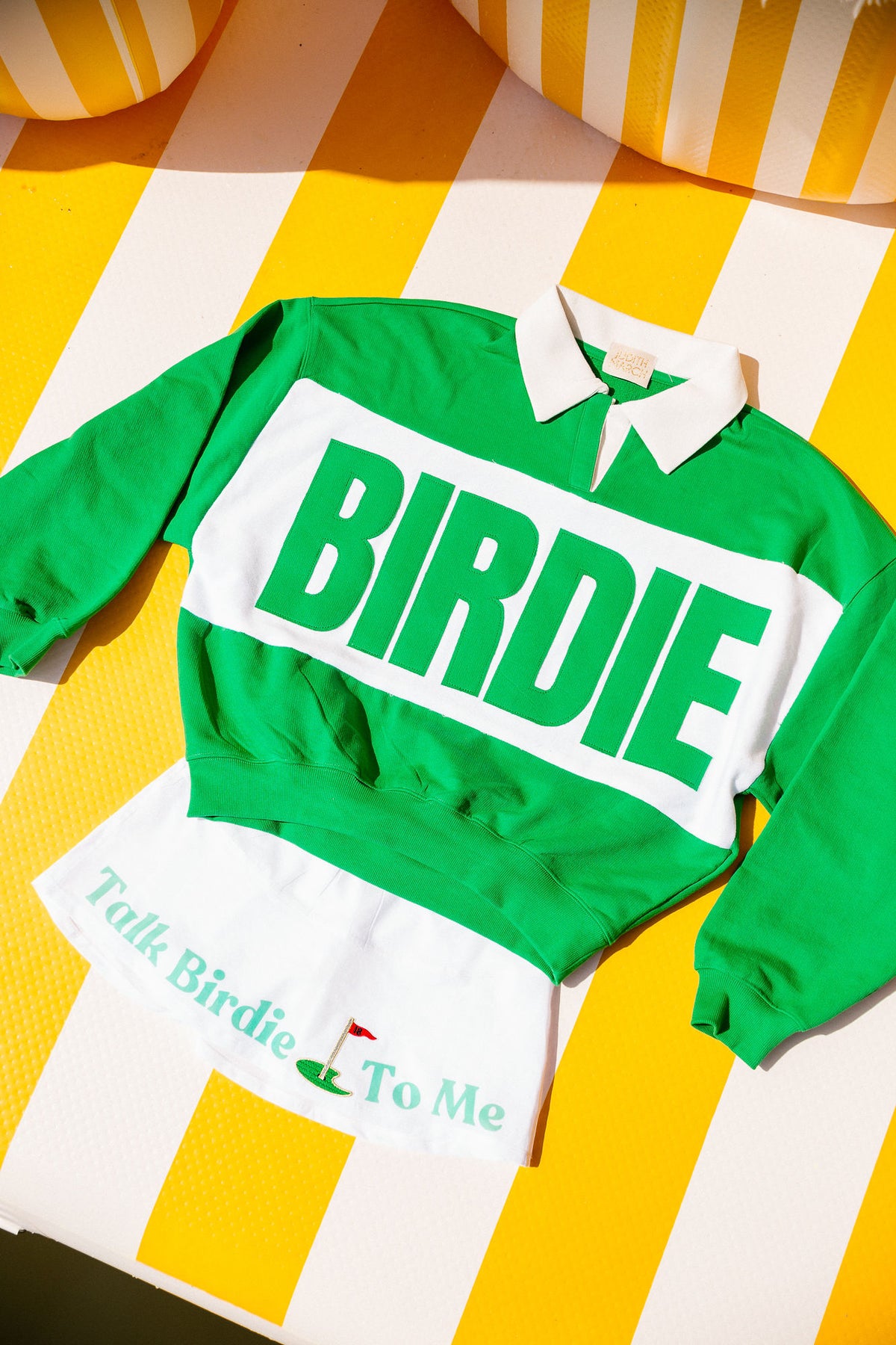 BIRDIE GREEN CREW NECK – Judith March