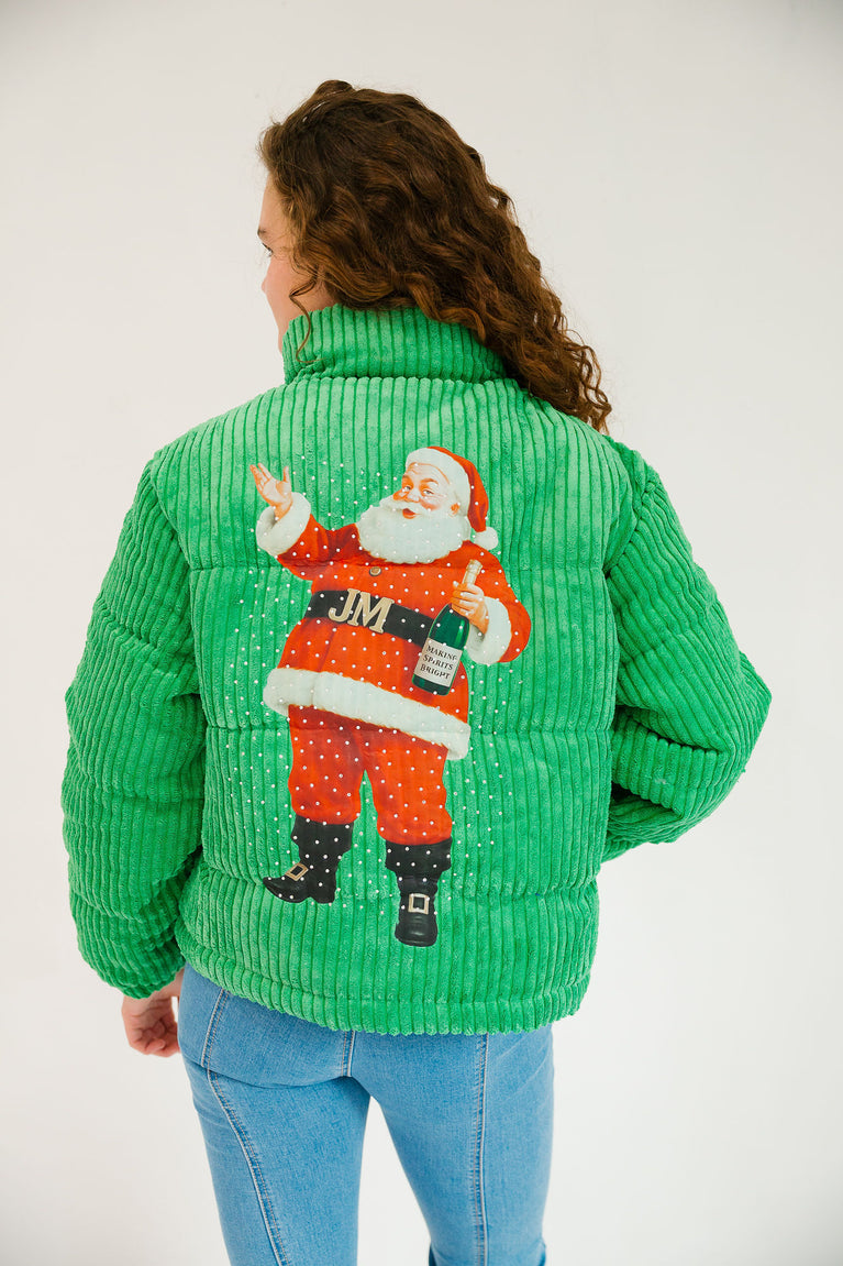 *MAKING SPIRITS BRIGHT GREEN PUFFER – Judith March