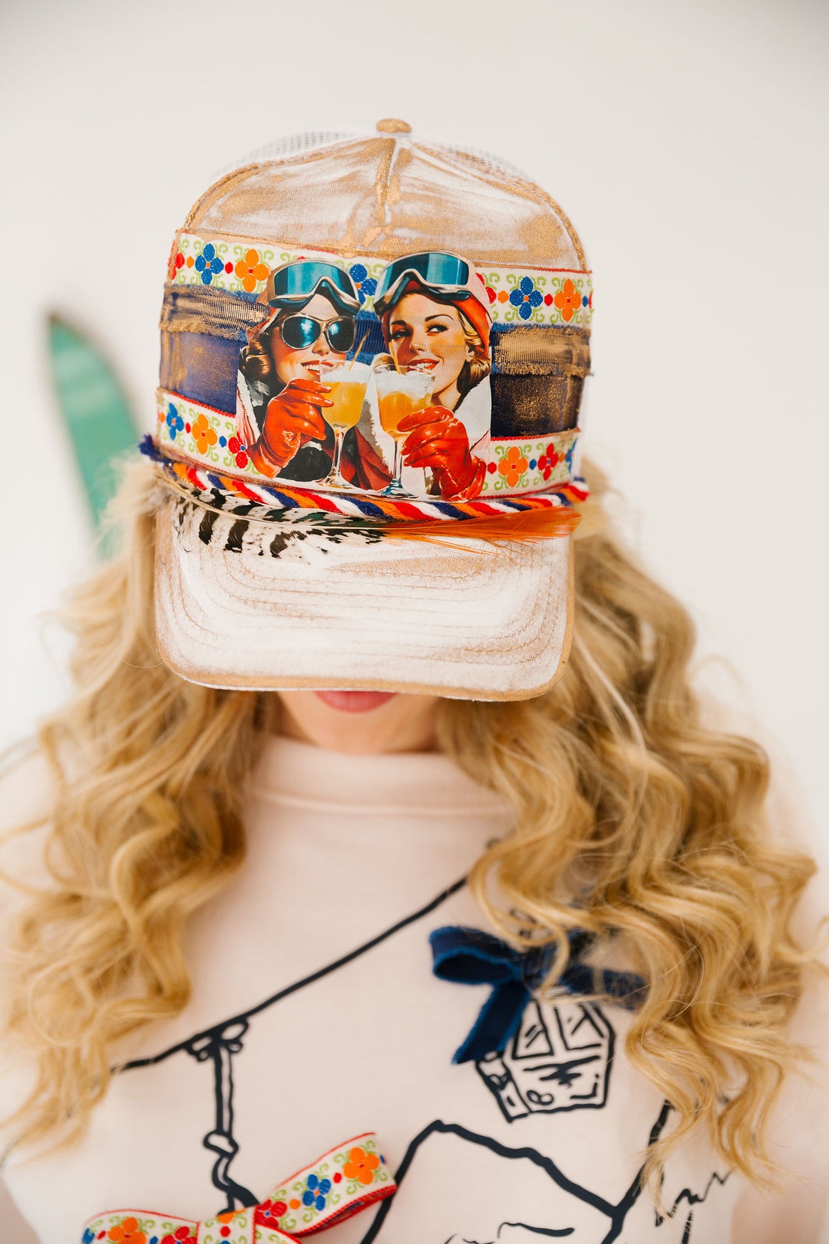RETRO SKI WHITE STRUCTURED HAT – Judith March
