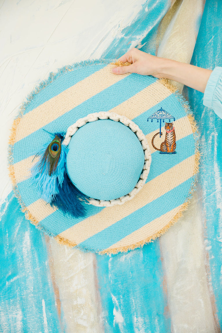 COASTAL TIGER STRIPED SUN HAT – Judith March
