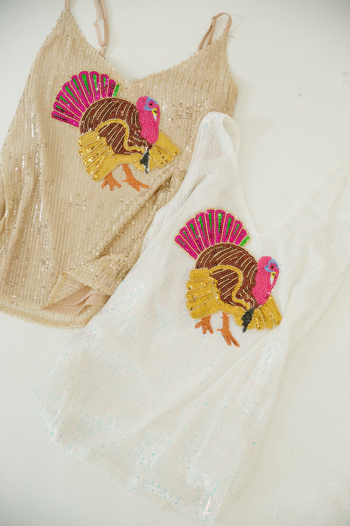 TURKEY SILVER SEQUIN TANK – Judith March