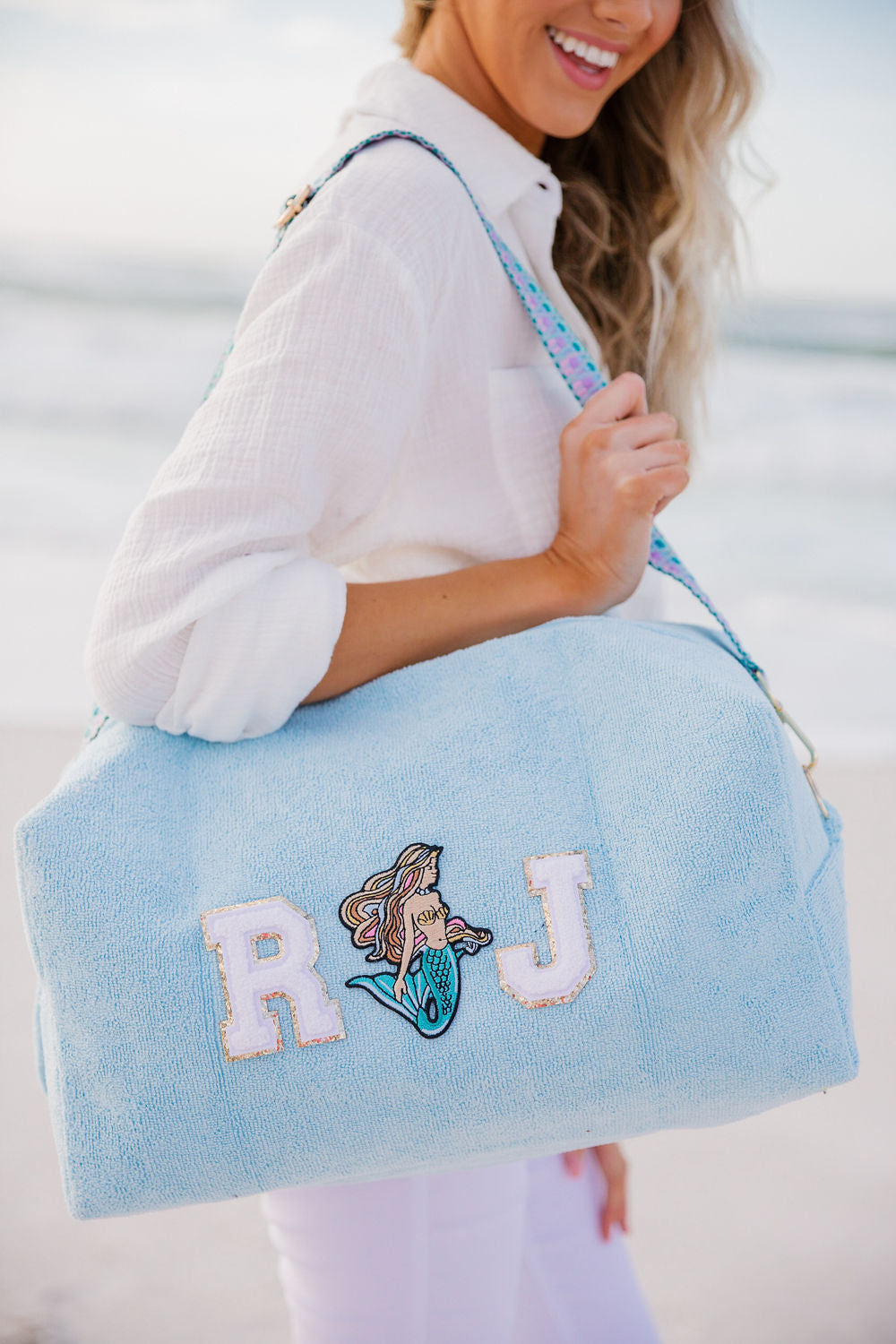 CUSTOM LARGE TERRY CLOTH BAG "CUSTOMIZE YOUR OWN" – Judith March