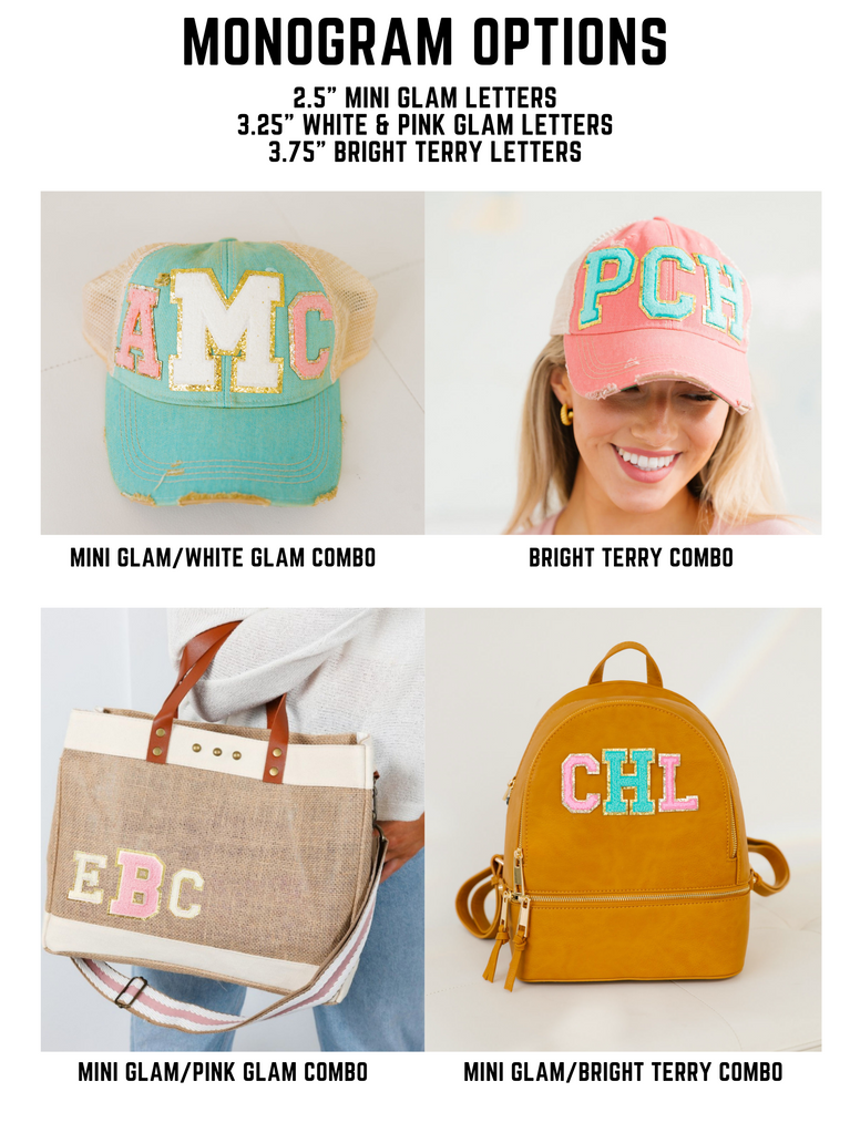 CUSTOM LARGE TERRY CLOTH BAG "CUSTOMIZE YOUR OWN" – Judith March